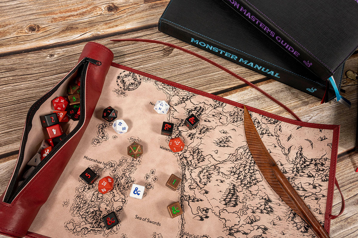 Venture through Sword Coast with the Dice Scroll Map illustrated by De ...