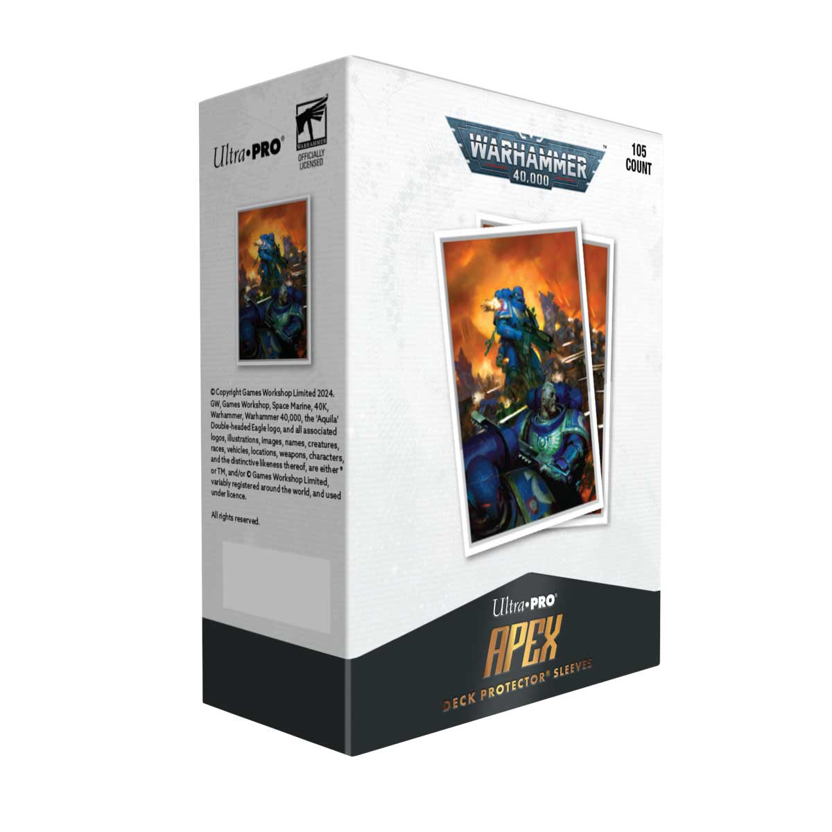 Space Marines - Adeptus Astartes 105ct APEX DECK PROTECTOR® Sleeves fo ...
