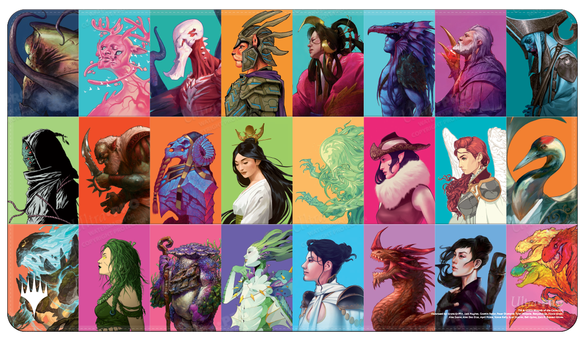 Commander Masters Pop Collage White Stitched Standard Gaming Playmat ...