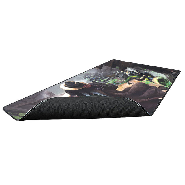 Fallout Mysterious Stranger Black Stitched Standard Gaming Playmat for ...