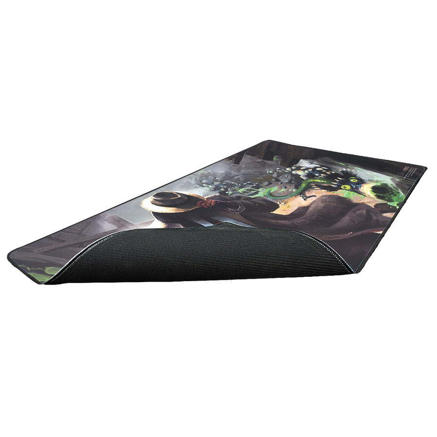Fallout Mysterious Stranger Black Stitched Standard Gaming Playmat for ...