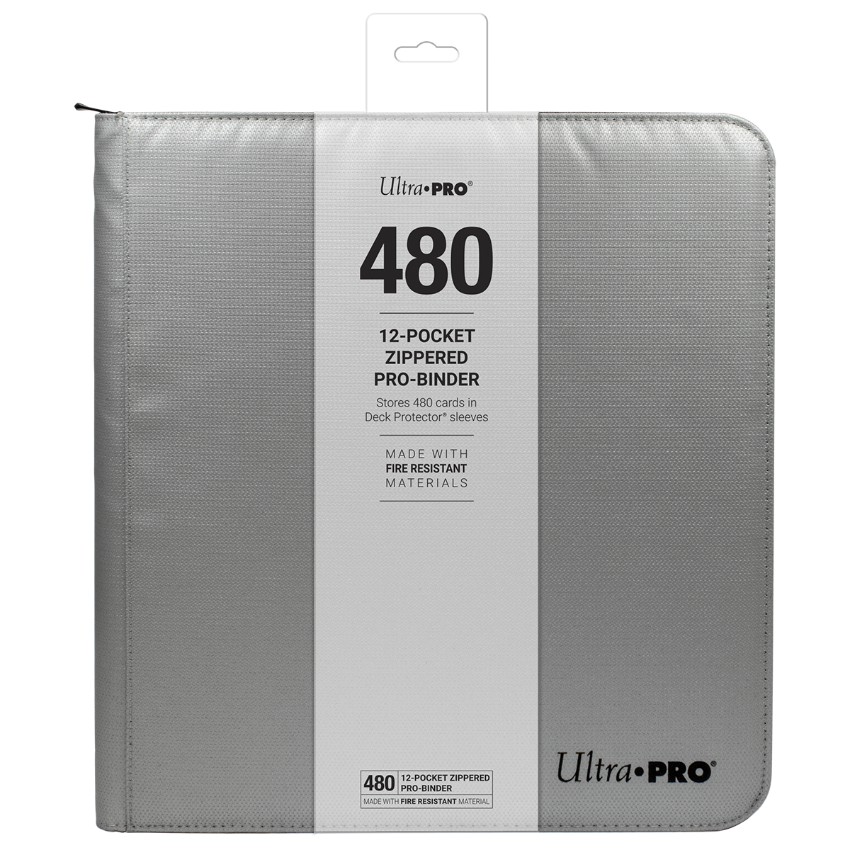 Ultra PRO 12-Pocket Zippered PRO-Binder: Silver made with Fire ...