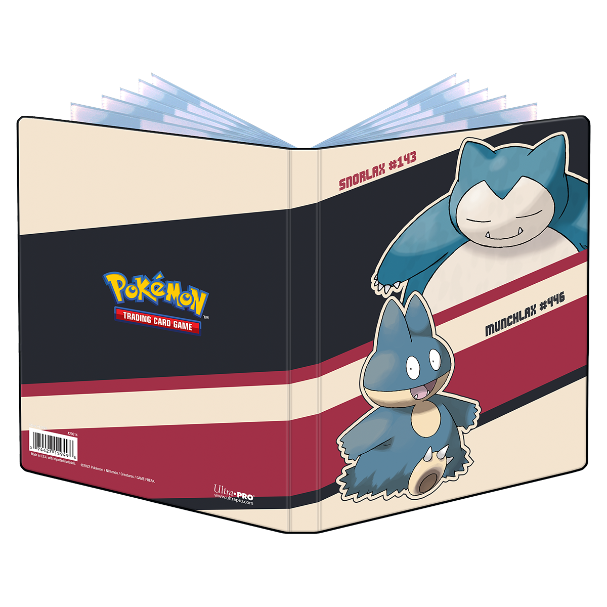 Snorlax and Munchlax 4-Pocket Portfolio for Pokémon | Ultra PRO ...