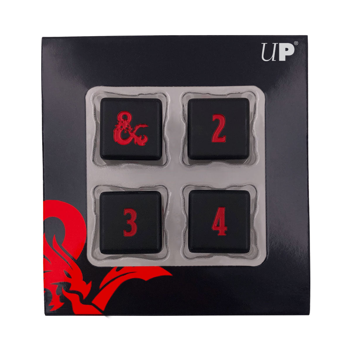 Heavy Metal Black and Red D6 Dice Set (4ct) for Dungeons & Dragons ...