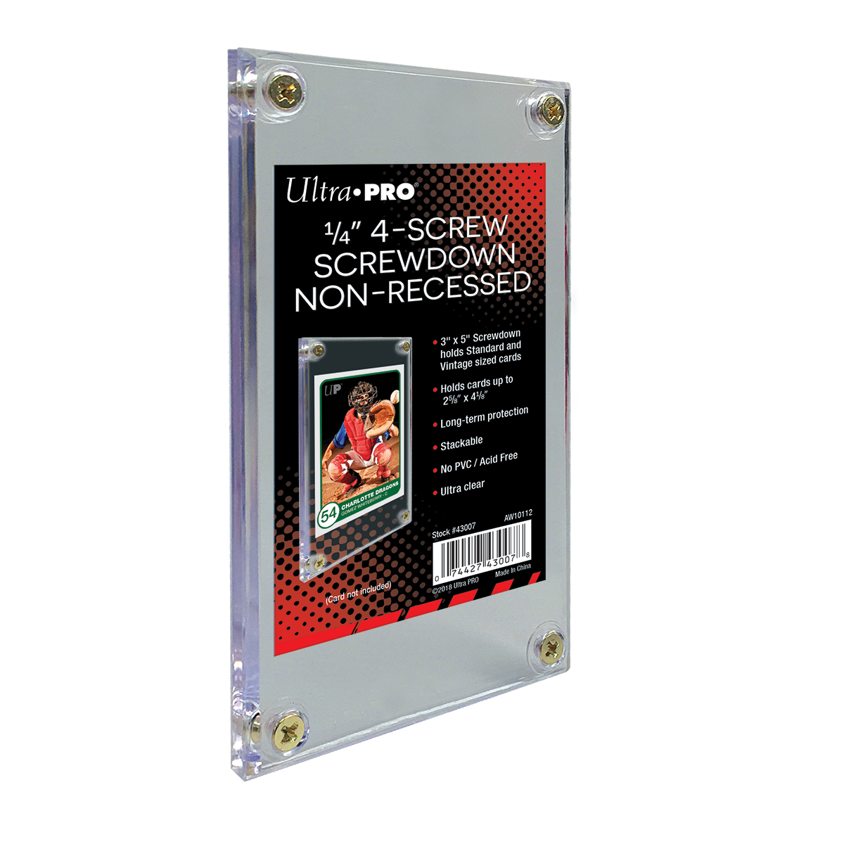 1/4" Screwdown Non-Recessed Holder | Ultra PRO International