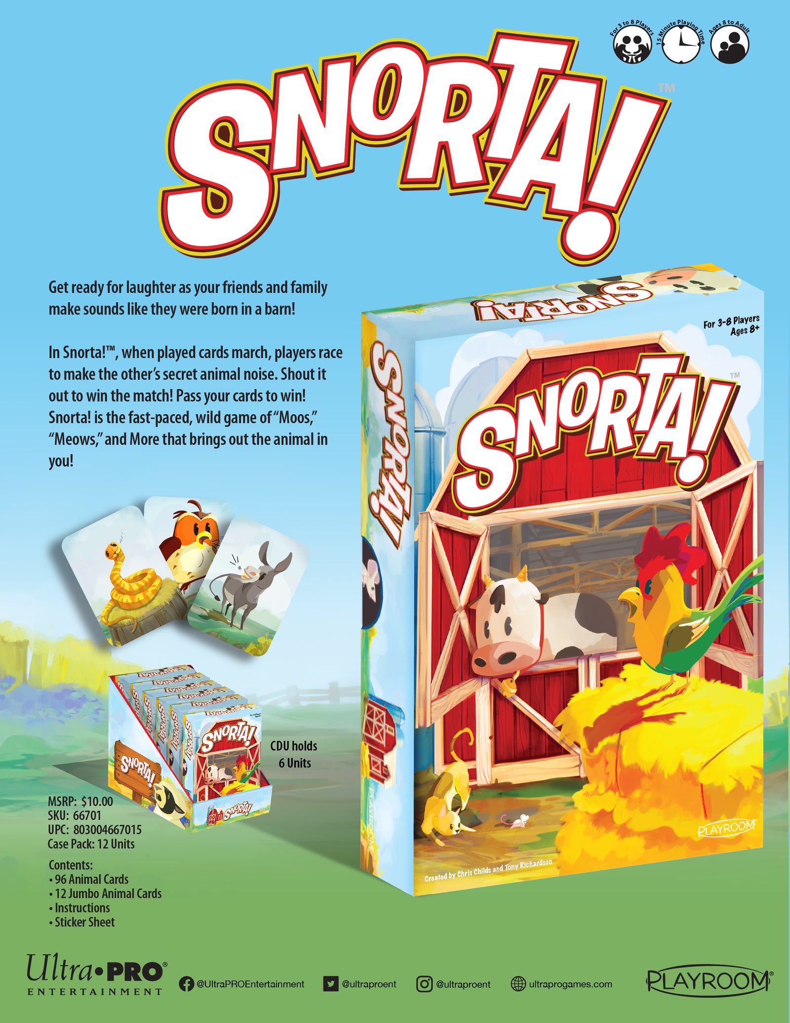 Snorta!: A hilarious family game for ages 6 and up | Ultra PRO ...