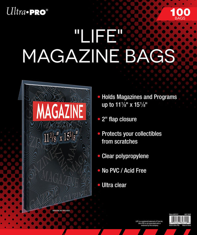 Life Magazine Size Bags (100ct) | Ultra PRO International