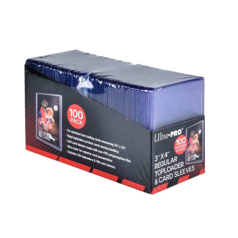 3" x 4" Clear Regular Toploaders and Soft Sleeves Bundle (100ct) for ...
